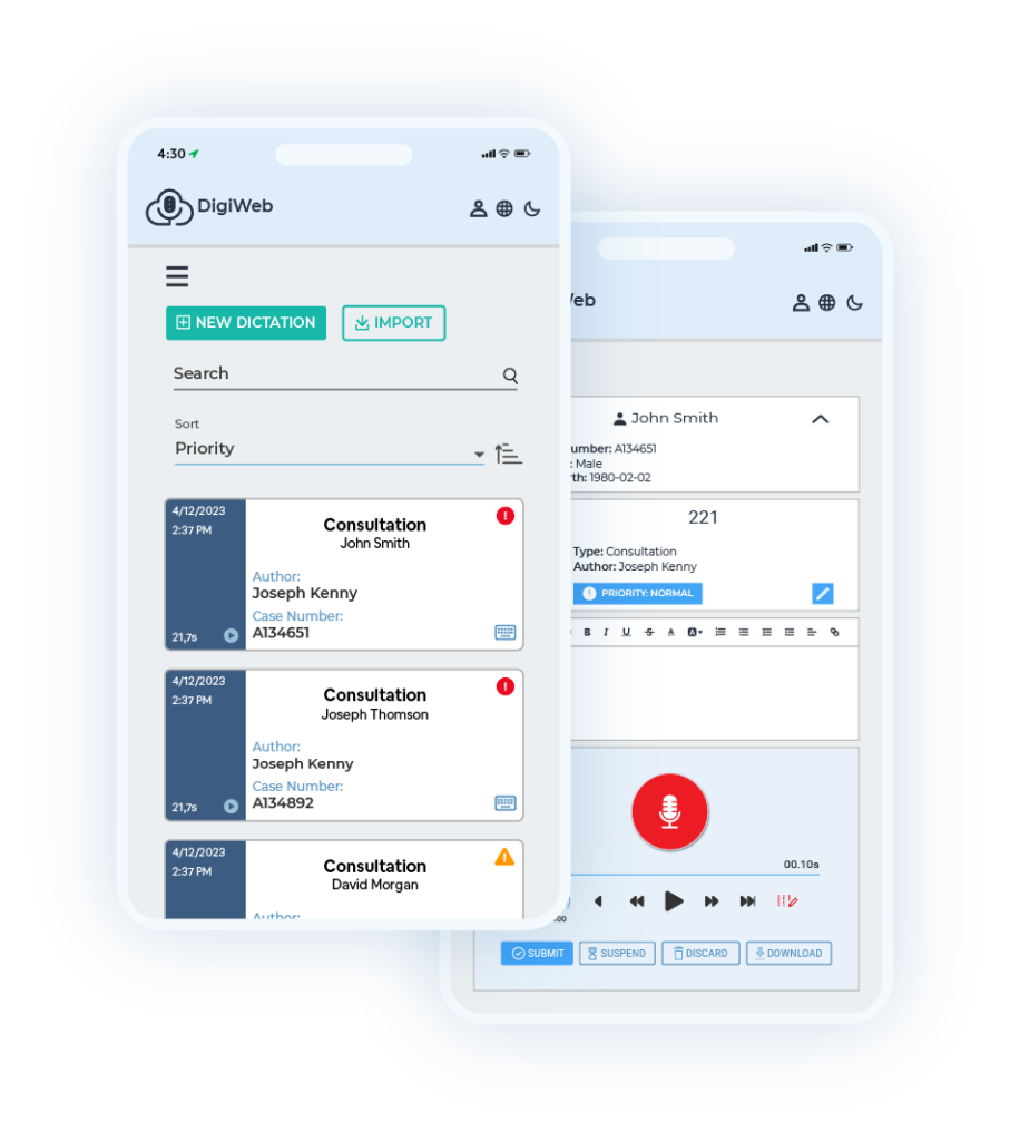 DigiWeb | Cloud Dictation & Transcription Software by Crescendo